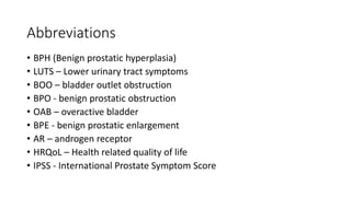 Benign prostate hyperplasia lecture.pptx