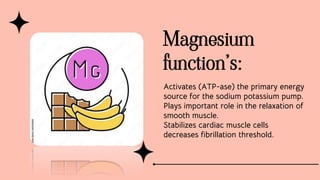 k/mg relationship cardiac disorder .pptx