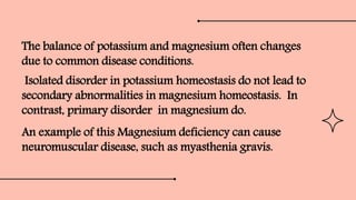 k/mg relationship cardiac disorder .pptx