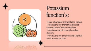 k/mg relationship cardiac disorder .pptx