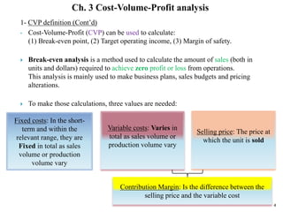cost accounting -profit analysis chapter 1 | PPT