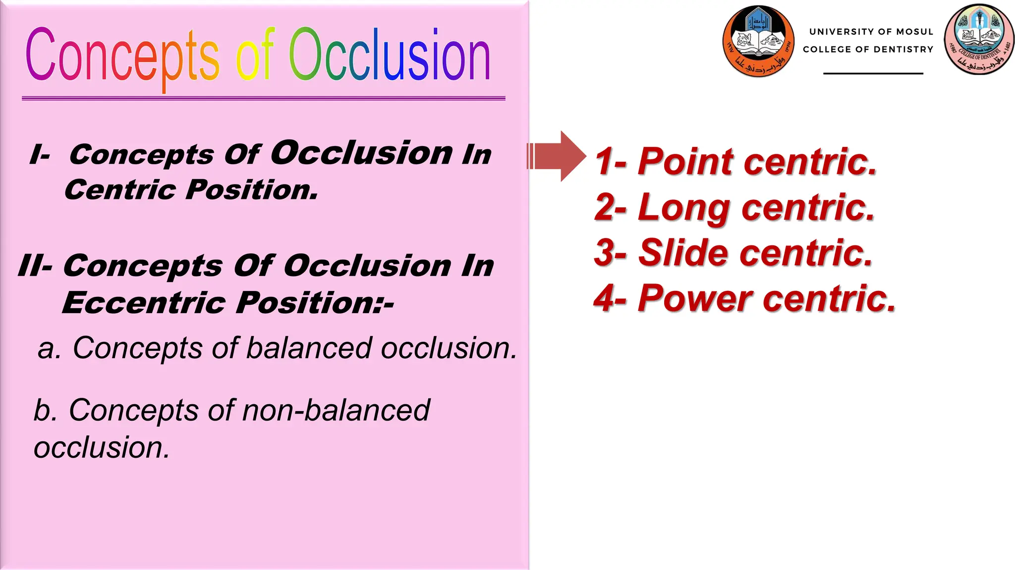 occlusion-5د منيه جامعه الدمنهوري .prosthodontic | PPT