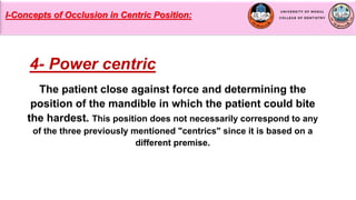 occlusion-5د منيه جامعه الدمنهوري .prosthodontic | PPT