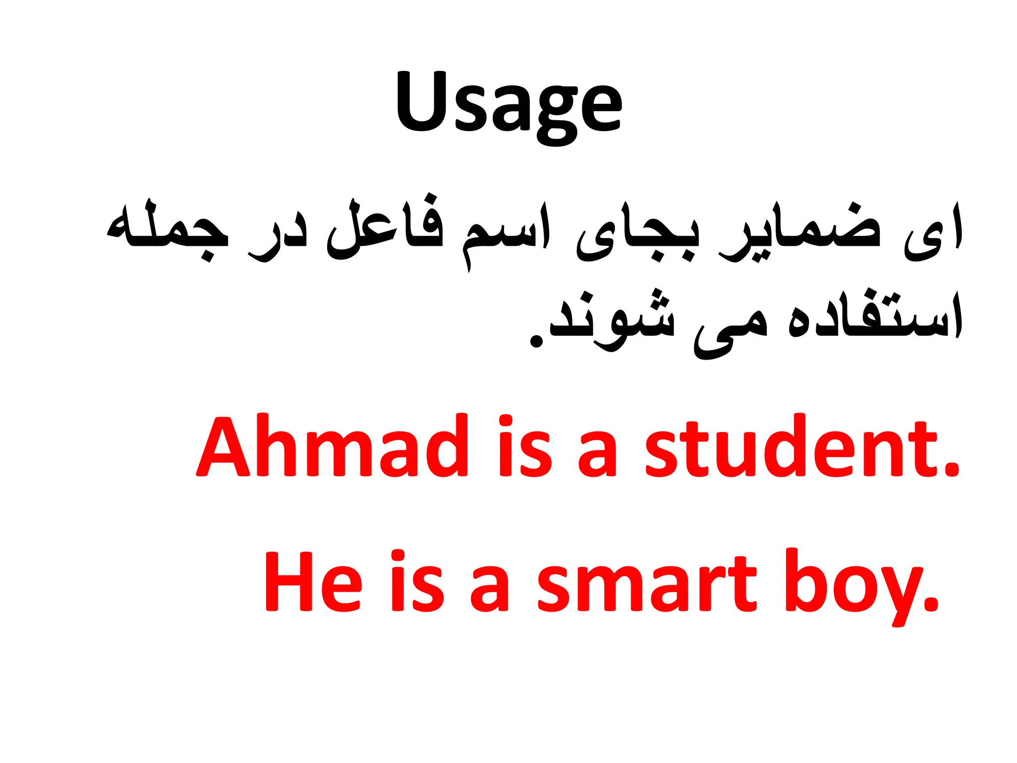 The usage and definition of subject pronouns | PPTX