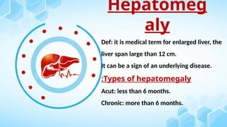 Persentation of the liver Hepatomegaly .pptx