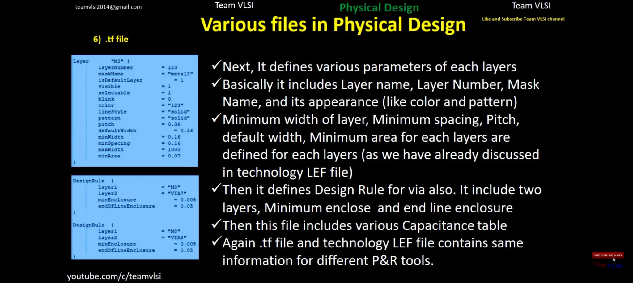 Input files for Physical Design -> Lef and tf file | PDF