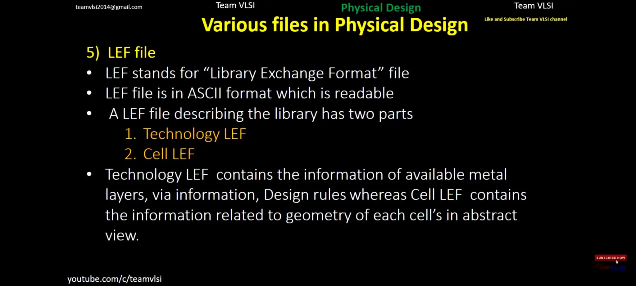 Input files for Physical Design -> Lef and tf file | PDF