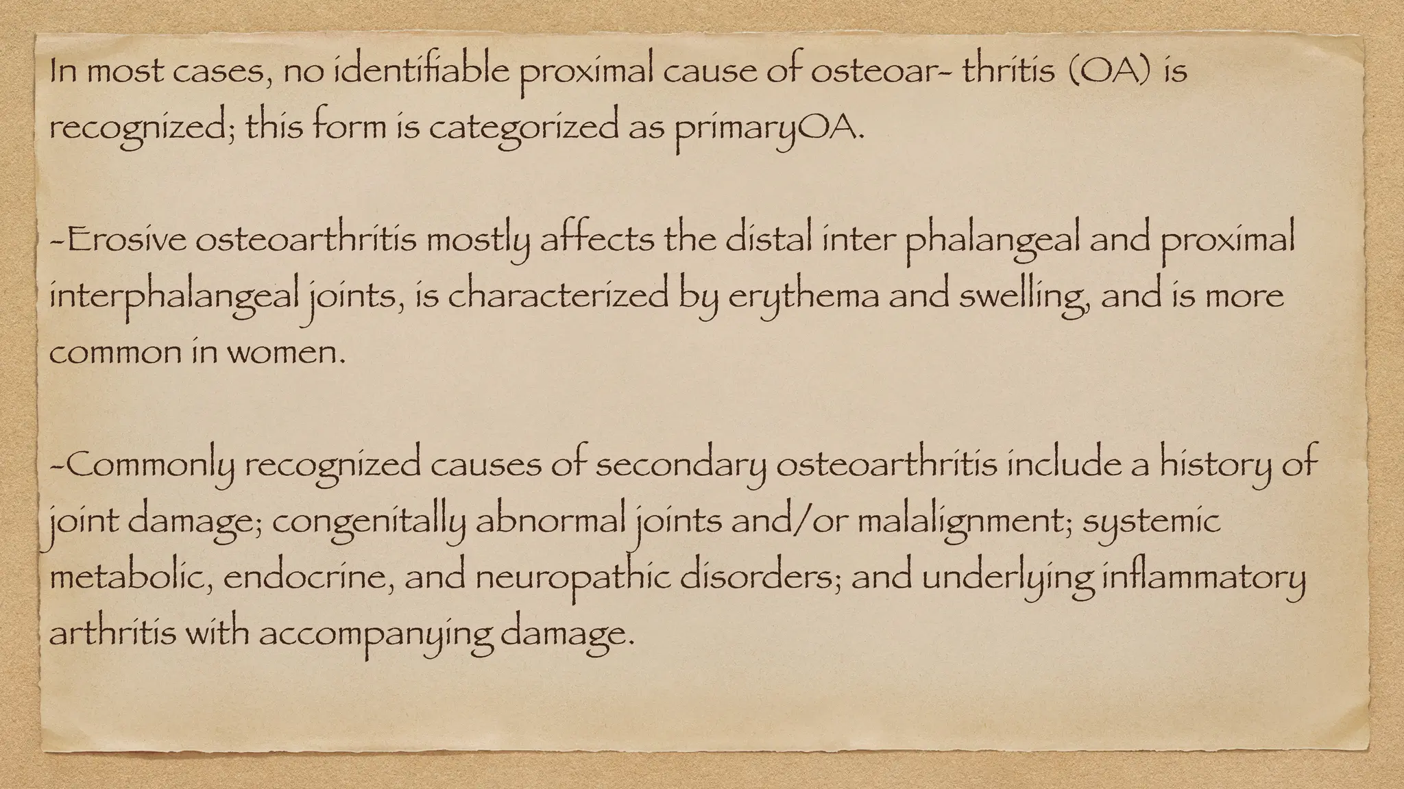 Osteoarthritis ...........by karar Rashd | PDF