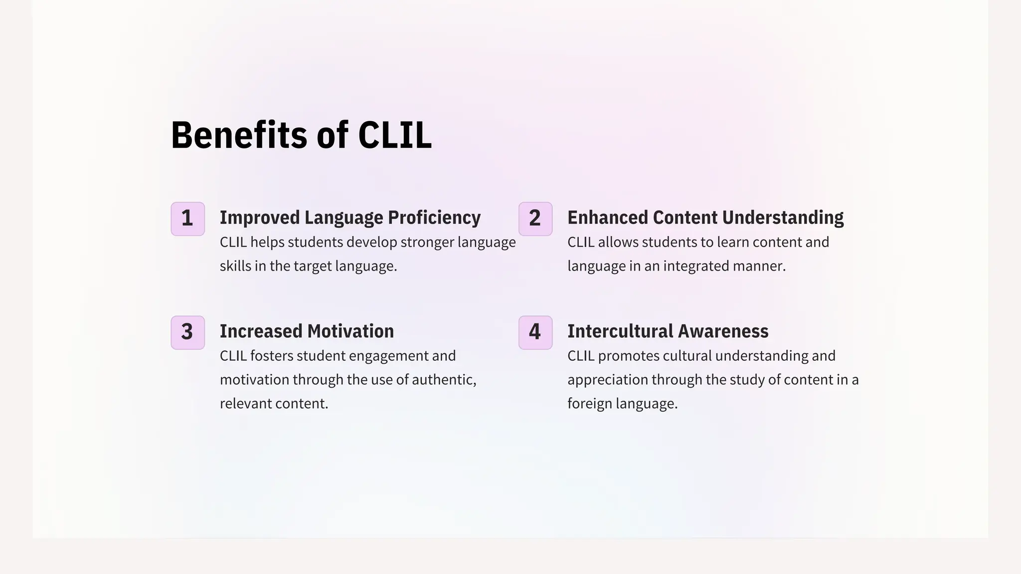 clil: A Integrated Approach to Language andContent | PPT
