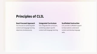 clil: A Integrated Approach to Language andContent | PPT