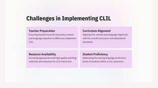 clil: A Integrated Approach to Language andContent | PPT