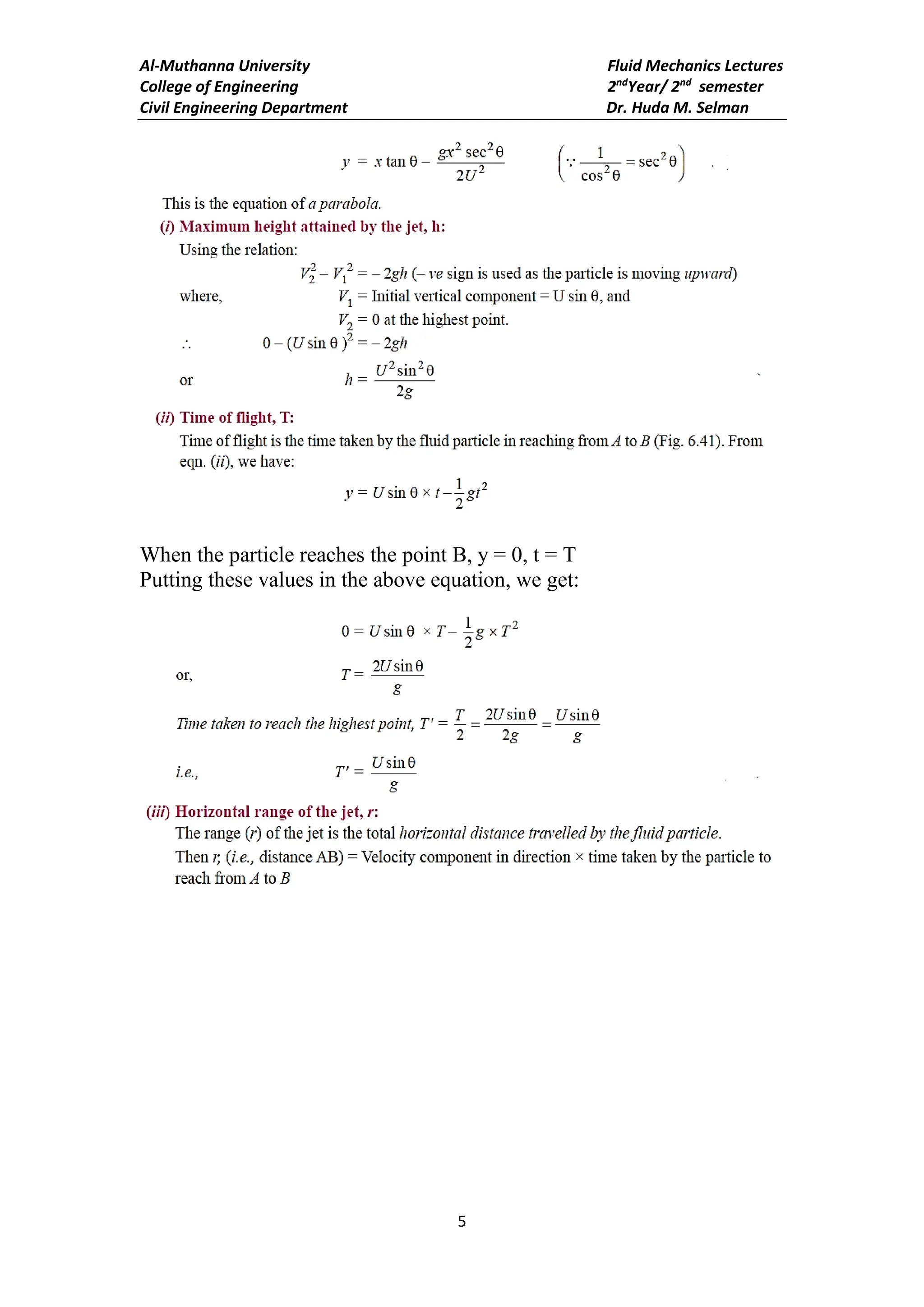 fluid mechanics lectures fluid mechanics lectures | PDF