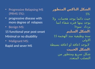 slides of multiple sclerosis presentation | PPTX