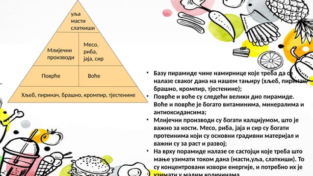 zdrava ishrana prezentacija za osnovnu školu | PPTX