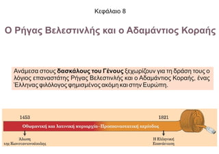 Ο Ρήγας Βελεστινλής και ο Αδαμάντιος Κοραής | PDF