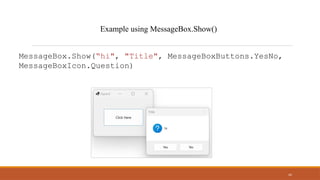 .Net Technologies MessageBox using Visual basic.pptx