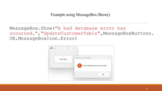 .Net Technologies MessageBox using Visual basic.pptx