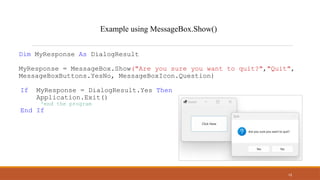 .Net Technologies MessageBox using Visual basic.pptx