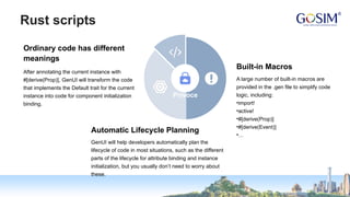 GOSIM 2024 - GenUI: Declarative Rust Cross-platform Framework Based on Makepad | PPTX | Web ...