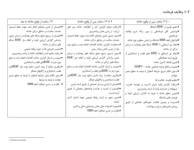 response in disaster and ics chart for management | PDF