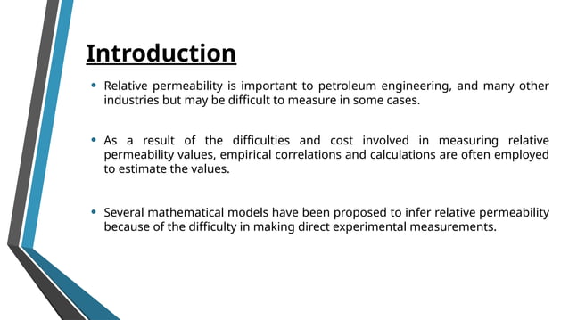 Relative Permeability In Pore Scale Network Modeling Ppt