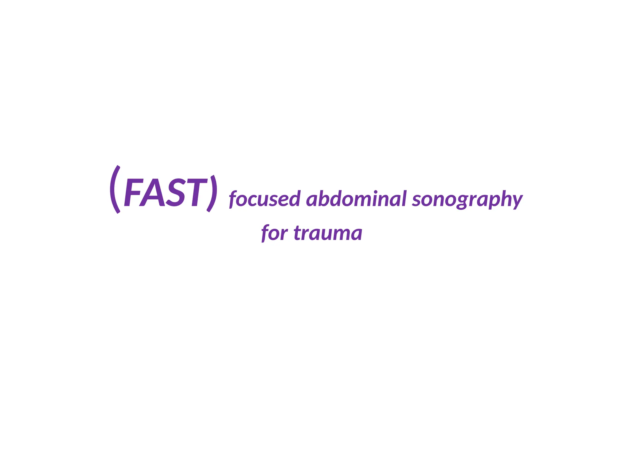 trauma ultrasound - fast and e fast ultrasound | PPT