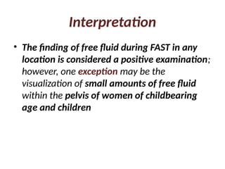 trauma ultrasound - fast and e fast ultrasound | PPT
