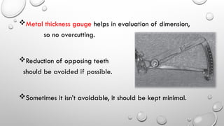 vitallium Removable Partial Denture framework try in | PPTX