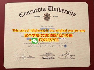 Concordia University degree offer diploma Transcript | PPT