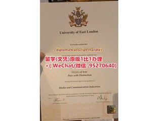 University of East London degree offer diploma Transcript | PPTX