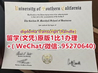 University of Southern California degree offer diploma Transcript | PPTX