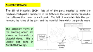 Mechanical and Engineering Drawing with AutoCAD | PPTX