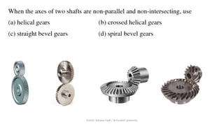 Gear Types and Gear Drawing with AutoCAD | PPTX
