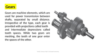 Gear Types and Gear Drawing with AutoCAD | PPTX