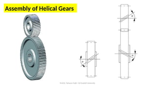 Gear Types and Gear Drawing with AutoCAD | PPTX