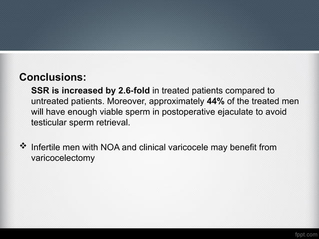 current surgical treatments of varicocele | PPTX
