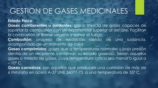 gestión de Gases medicinales dentro de hositales .pptx
