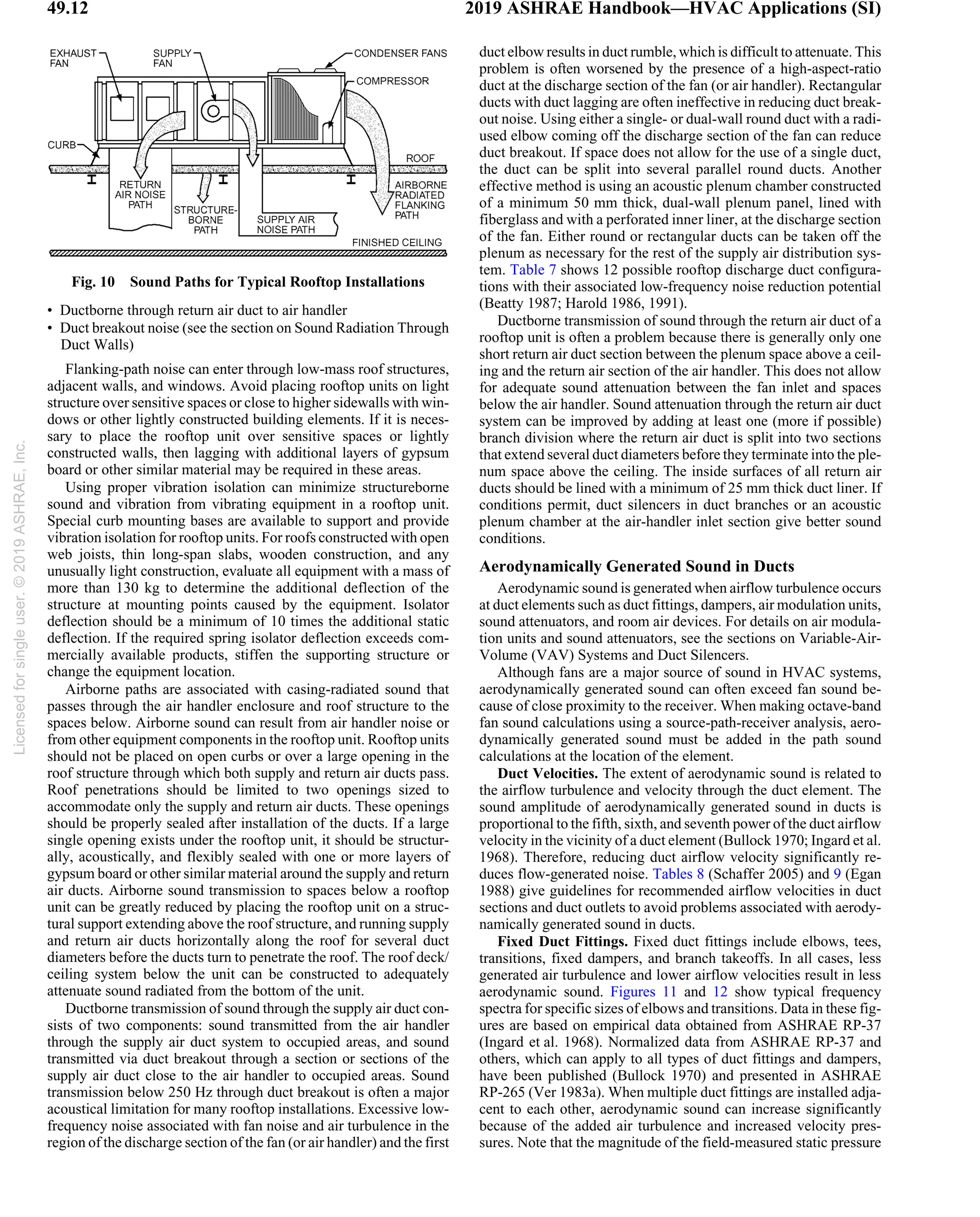 ASHRAE 2019 CHAPTER 48. NOISE AND VIBRATION CONTROL | PDF