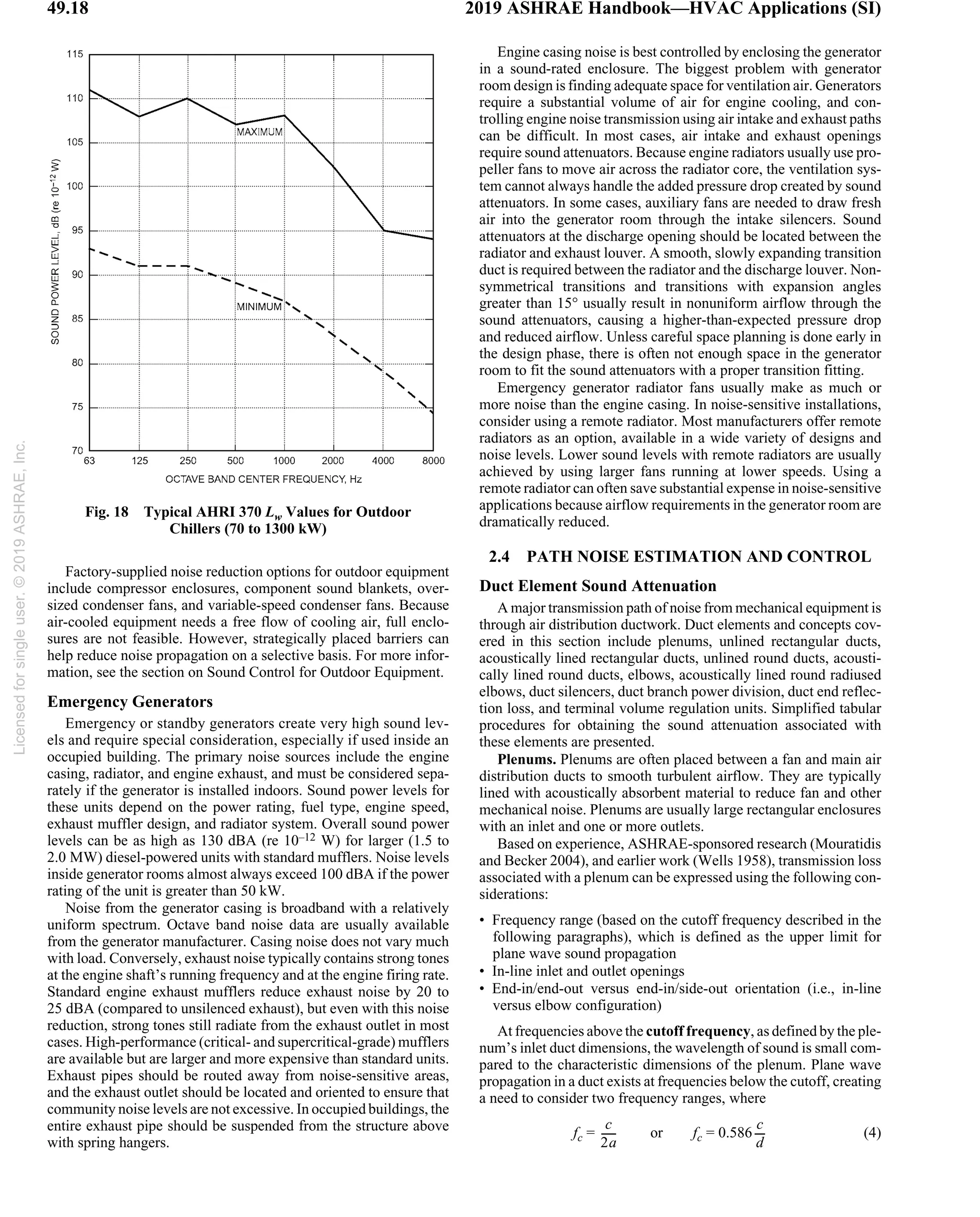 ASHRAE 2019 CHAPTER 48. NOISE AND VIBRATION CONTROL | PDF