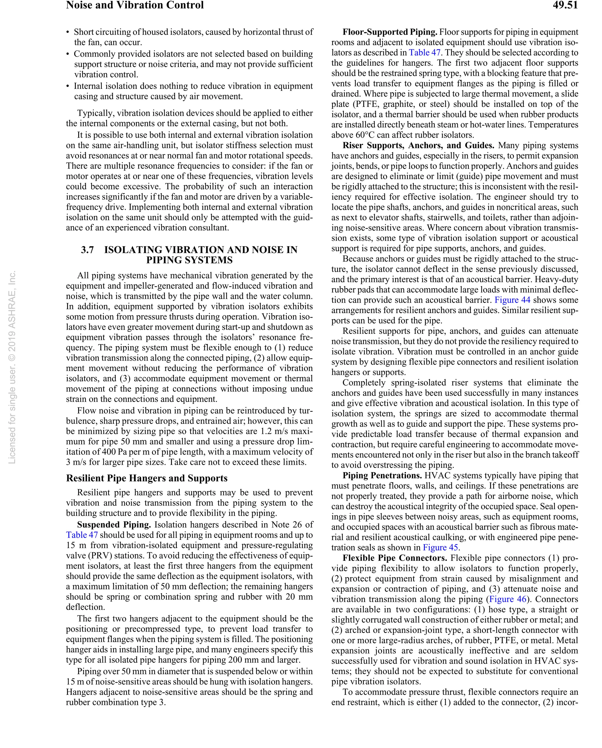 ASHRAE 2019 CHAPTER 48. NOISE AND VIBRATION CONTROL | PDF