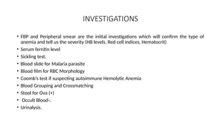 Understanding anemia in pregnancy. Quick review | PPTX