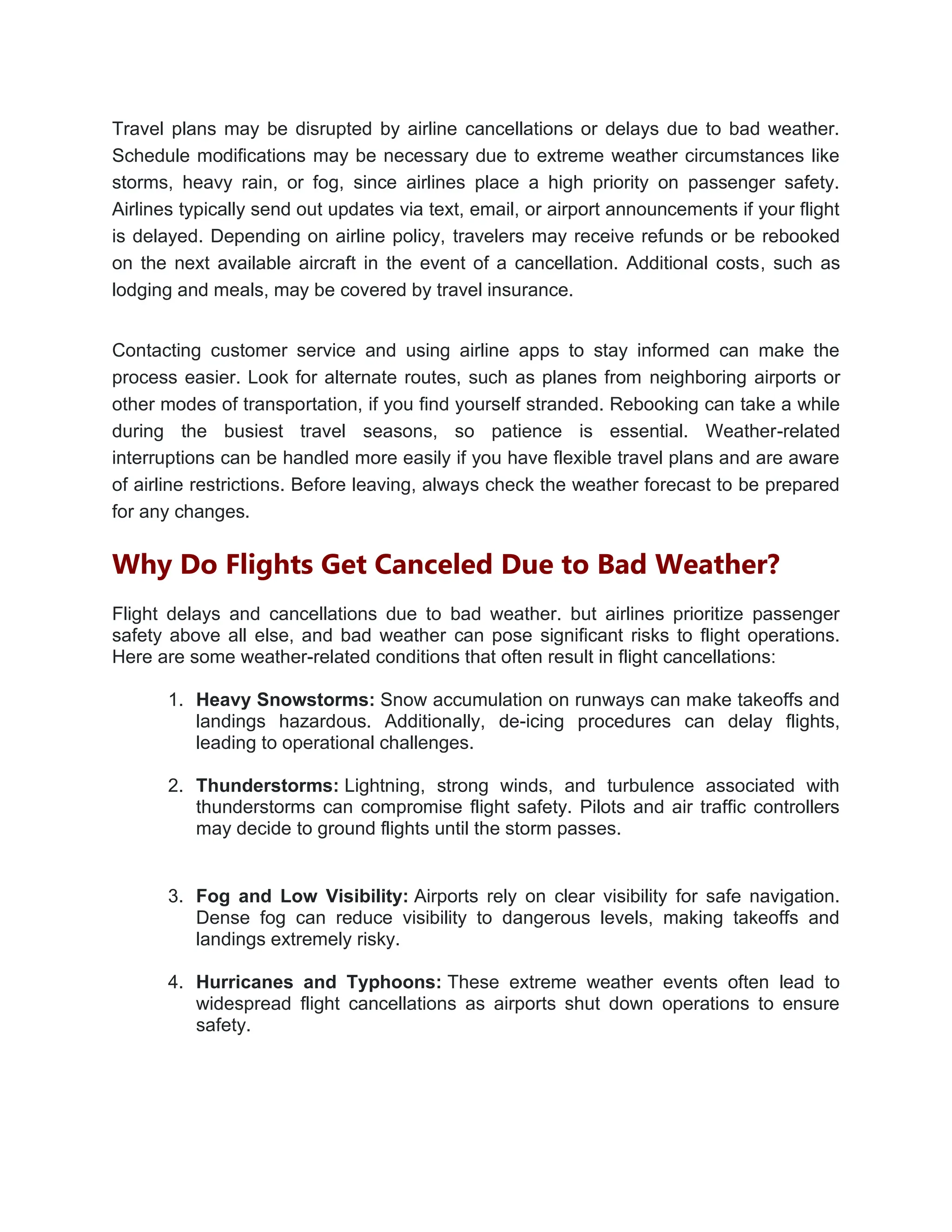 Flight Cancellations Due to Bad Weather? Here’s What You Need to Know ...