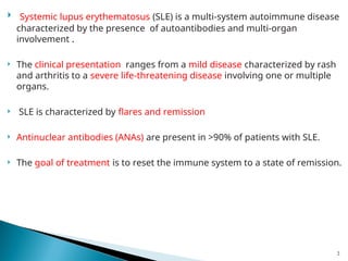 Systemic lupus erythrematous work out and management | PPT