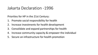 health promotion and its long history about health promotion | PPT