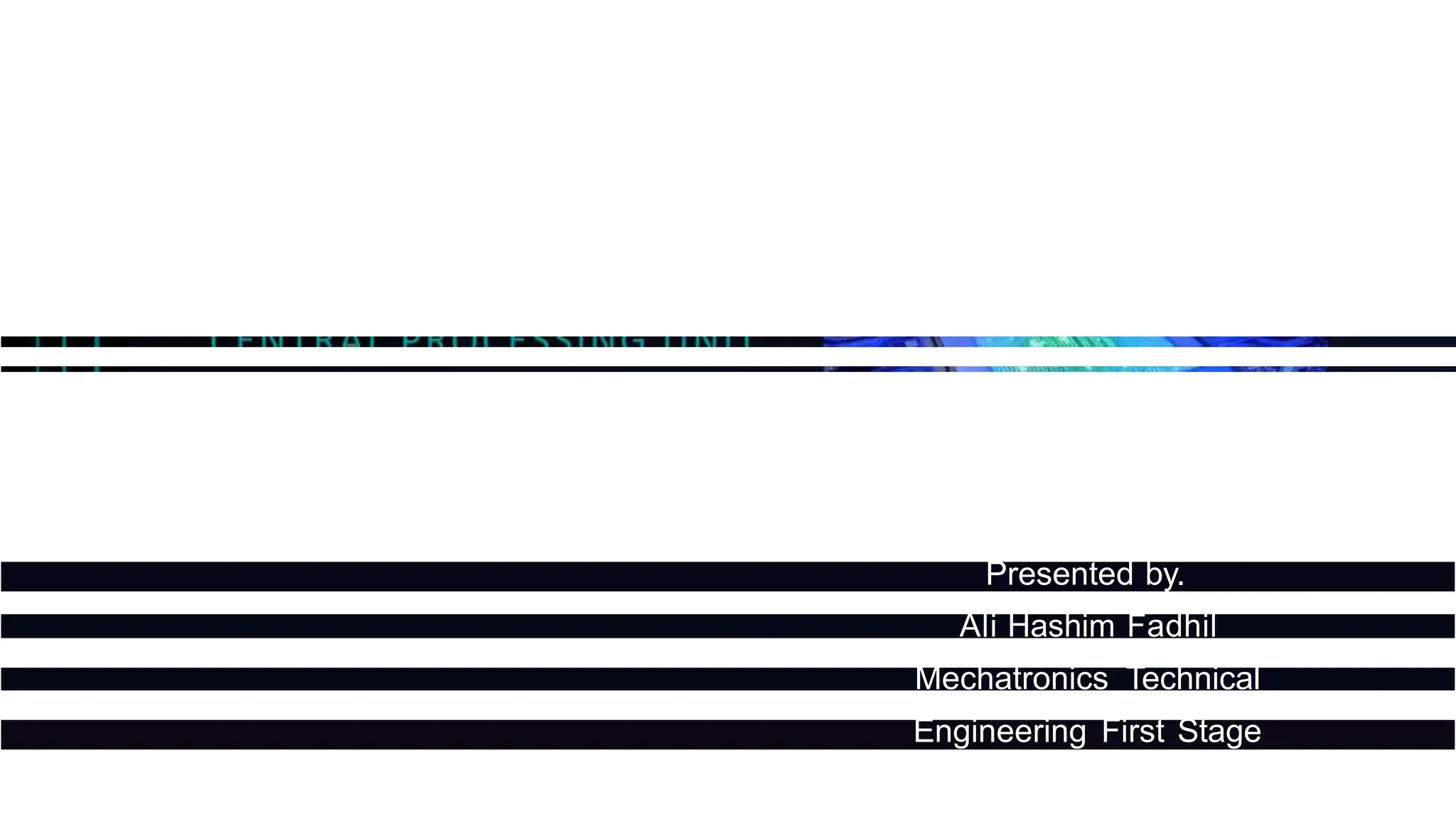 Explaining the mechanism of the central processing unit that operates ...