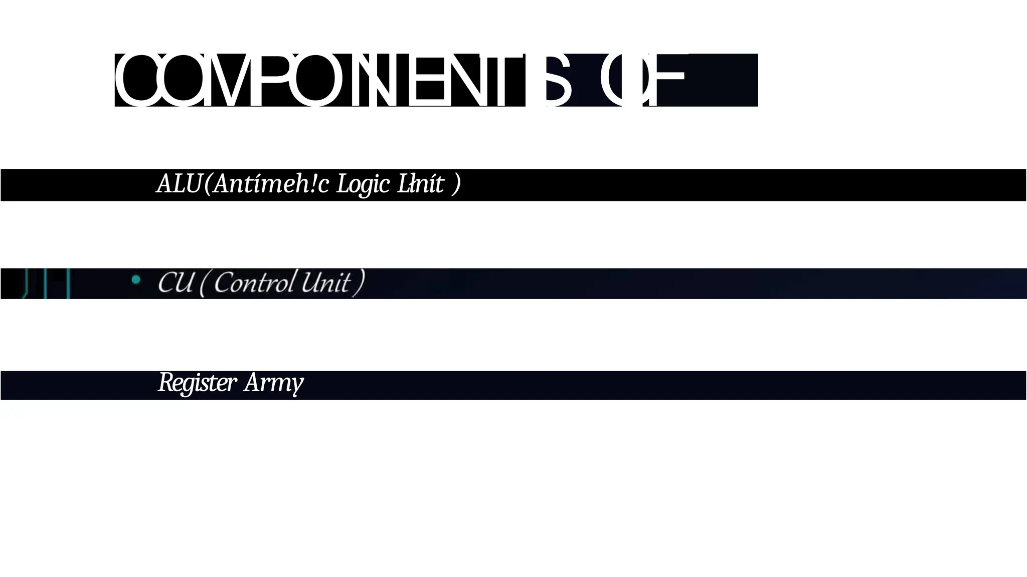 Explaining the mechanism of the central processing unit that operates ...