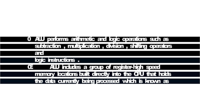 Explaining the mechanism of the central processing unit that operates ...
