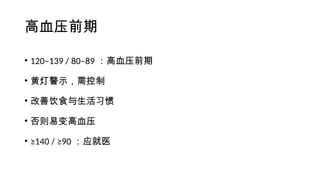 hypertension prevention in chinese in mandarin | PPTX