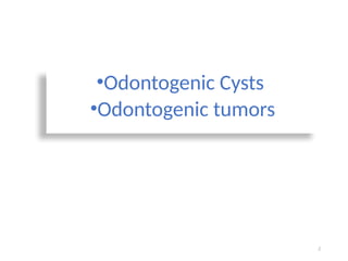 Odontogenic cysts Types histopathology and treatment part 2 | PPTX