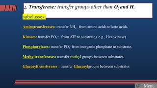 Enzyme Classification and nomenclature : .pptx